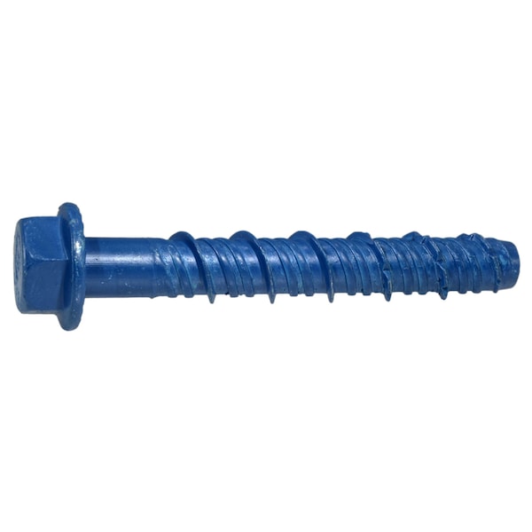 Midwest Fastener Masonry Screw, 3/8" Dia., Hex, 3" L, Steel Blue ...