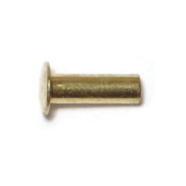 Midwest Fastener Tubular Rivet, Truss Head, 1/8 in Dia., 3/8 in L ...