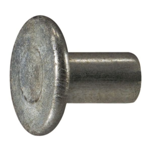 Midwest Fastener Tinner Rivet, Flat Head, Steel Body, 100 PK 62213 | Zoro