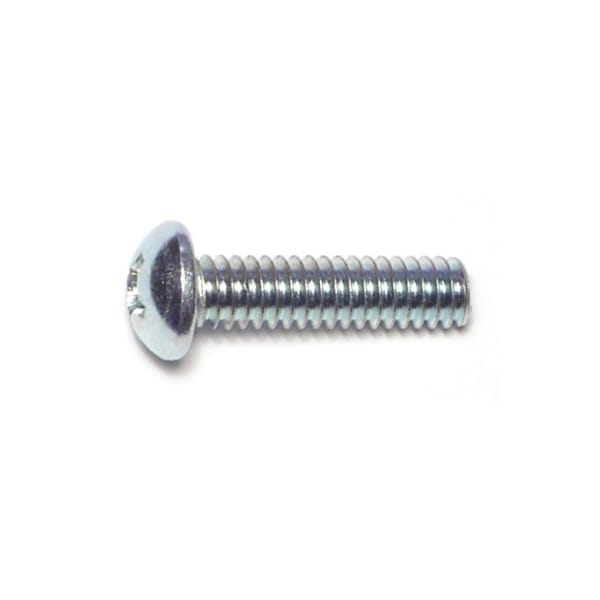 Midwest Fastener 1/4"-20 x 1 in Phillips Round Machine Screw, Zinc ...