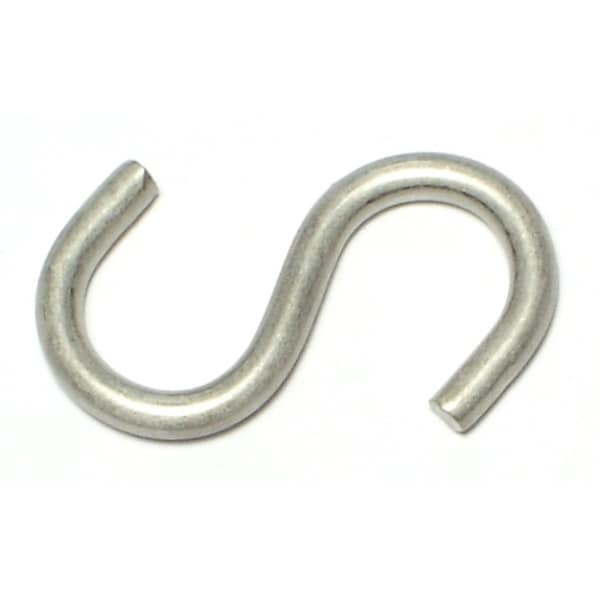 Midwest Fastener 1/8" x 1-1/2" 18-8 Stainless Steel Medium Wire S Hooks ...