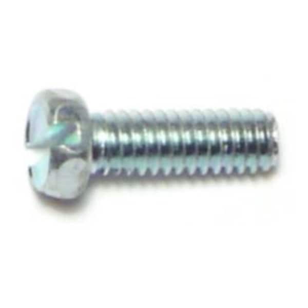 Midwest Fastener #8-32 x 1/2 in Slotted Hex Machine Screw, Zinc Plated ...