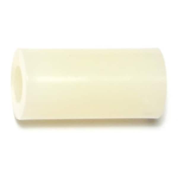 Midwest Fastener Round Spacer, Nylon, 1 in Overall Lg, 0.257 in Inside ...