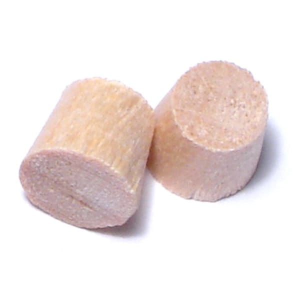 Midwest Fastener 1/4" Birch Wood Flat Head Plugs 50PK 66801 | Zoro