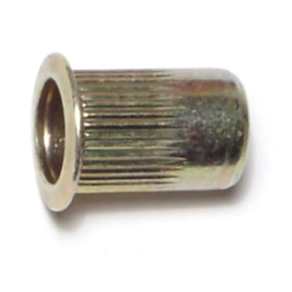 Midwest Fastener Blind Nut Insert, 1/4"-20 Thrd Sz, Steel, 10 PK 69325 ...