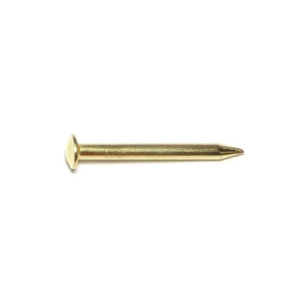 Midwest Fastener 1-1/2" Brass Plated Steel Flat Head Nails 10PK 69748 ...