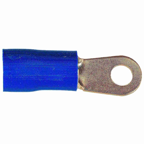 Midwest Fastener Ring Terminal, 6 AWG, Plastic Insulated, 8 PK 69974 | Zoro