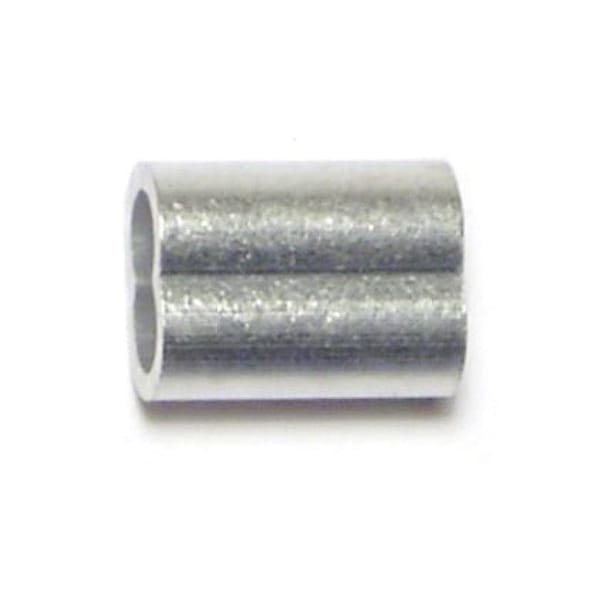 Midwest Fastener 1/8" Aluminum Rope Ferrules 1 12PK 74701 | Zoro