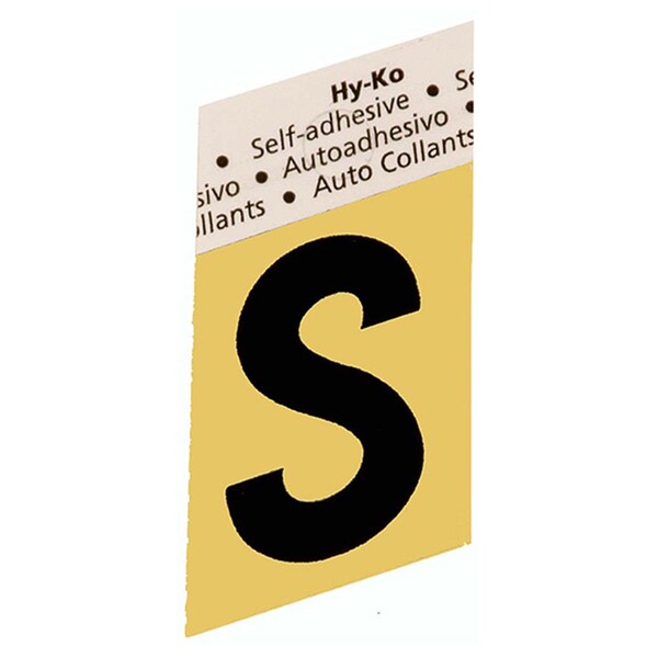 Hy-Ko 1.5 In Gold Aluminum Letter T, 10PK B00275 | Zoro