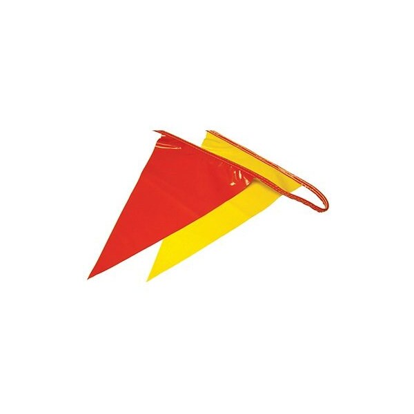 The Brush Man Perimeter Marking Flags - Red/Yellow, 100 ft Line, 10PK ...