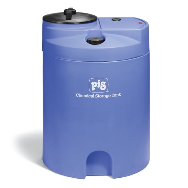 Pig PIG Double-Wall Chemical Storage Tank Blue ext. dia. 19.5" x 28.75 ...