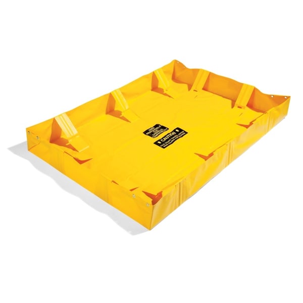 Pig PIG Collapse-A-Tainer Lite Spill Containment Berm Yellow 6' L x 4 ...