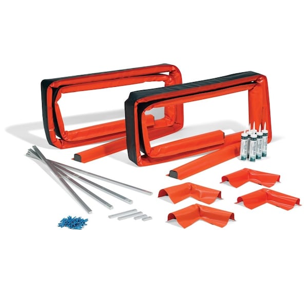 Pig PIG Drive-Over Build-A-Berm Barrier Kit 48' L x 5.5" W x 2" H ...