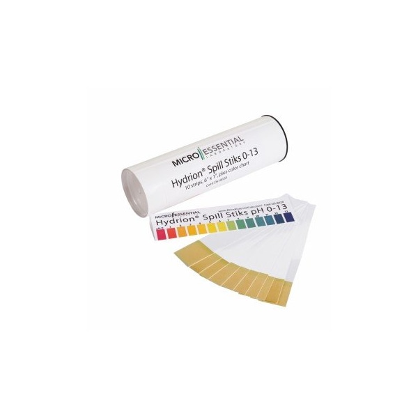 Micro Essential Lab Hydrion pH Spill Stiks 10 each/container 6" L x 1 ...