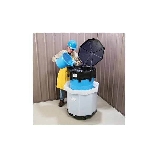 Pig Waste Fluid Collection System Red 32.81" L x 32.81" W x 30.33" H ...