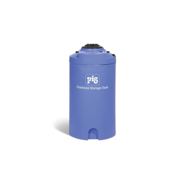 Pig PIG Double-Wall Chemical Storage Tank Blue ext. dia. 42.5" x 22" H ...