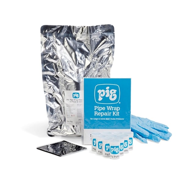Pig PIG Pipe Wrap Repair Kit for Lines & Joints Not Under Pressure /box ...