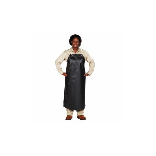 Ansell Hycar Heavy-Duty Apron Black 45" L x 35" W WPL140-BK | Zoro