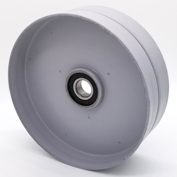 Terre Products Flat Idler Pulley - 6'' Flat Dia. - 17mm Bore - Steel ...
