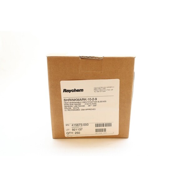 Raychem Shrinkmark-10-2-9 50 Heat Shrink Identification Sleeve ...