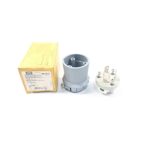 Hubbell Locking Devices, Twist-Lock®, Insulgrip® Plug, 30A, 250V AC, 2 ...