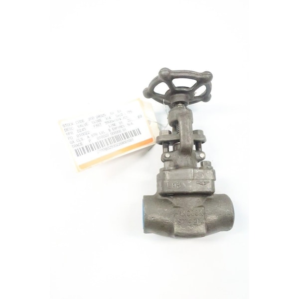 Hancock Manual Steel Socket Weld 3/4In Globe Valve 5500W-1 | Zoro