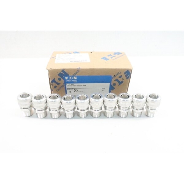 Crouse Hinds Box of 10 Drain 1/2In Conduit Parts and Accessory CD1 SA ...