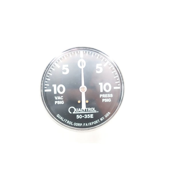 Qualitrol Pressure Gauge 3-1/2In 10-0-10PSI 1/4In NPT 050-35E | Zoro