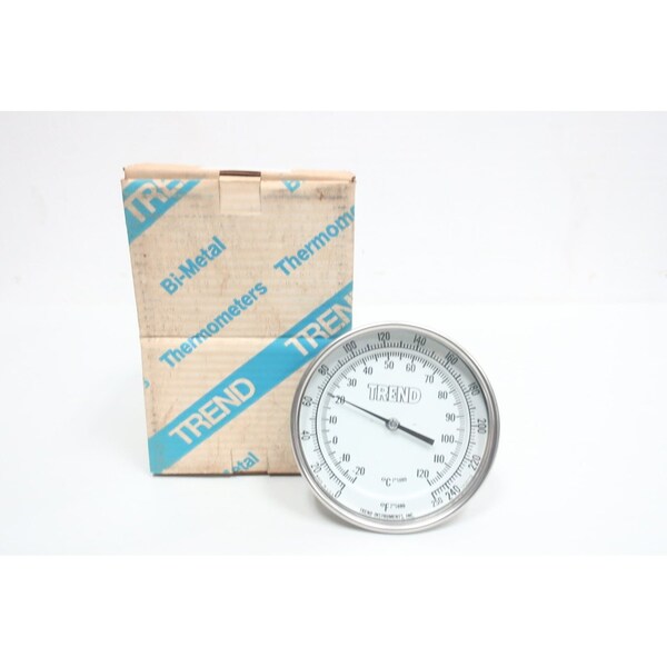 Trend 5In 1/2In 2-1/2In 0-250/-20-120C Npt Bimetal Thermometer 52 | Zoro