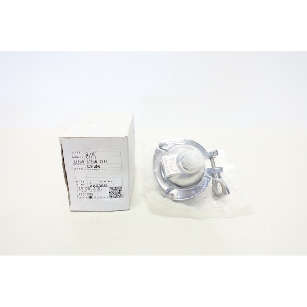 Tlv Free Float Sanitary Tri-Clamp Stainless 85Psi 3/4In Steam Trap SS3 ...