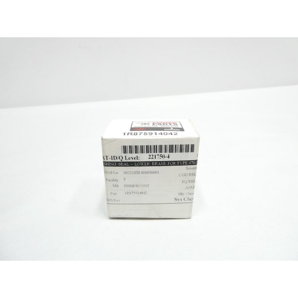 Fisher SEAL BUSHING VALVE PARTS AND ACCESSORY 1R875914042 | Zoro