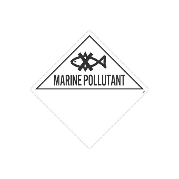 Nmc Marine Pollutant Placard, Pk50, Material: vinyl DL77UV50 | Zoro