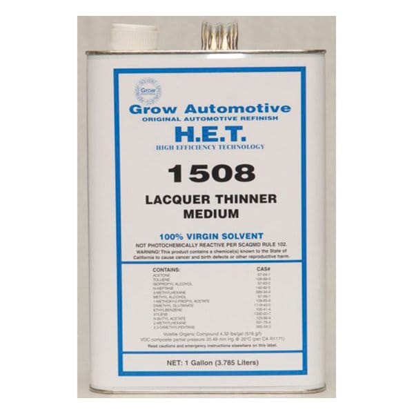 Grow Automotive LACQUER THINNER MEDIUM, Gallon 1508/01 | Zoro