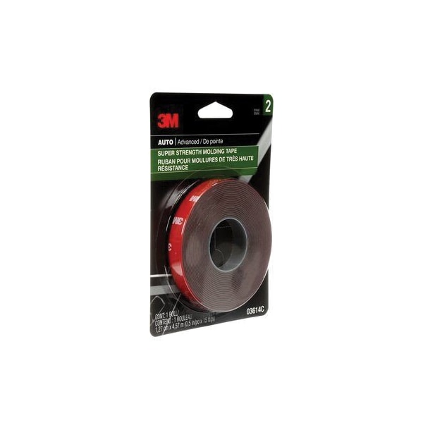 3M 3M Super Strength Molding Tape, 03614, 1/2 in x 15 ft 7100287353 | Zoro