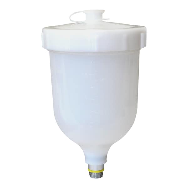 Pro-Tek Spray Equipment 600ML. GRAVITY PLASTIC CUP WITH MALE FITTING ...