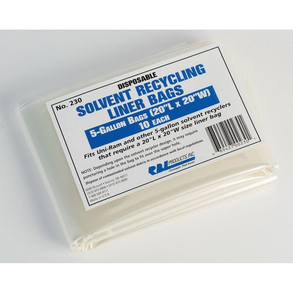 Rbl Products SOLVENT RECYCLER BAGS 10 PK, 10PK 230 | Zoro