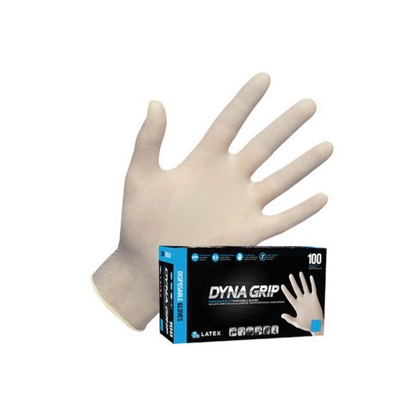 SAS SAFETY L, 7 mil, Latex Powder-Free, Disposable Gloves, Dyna Grip ...