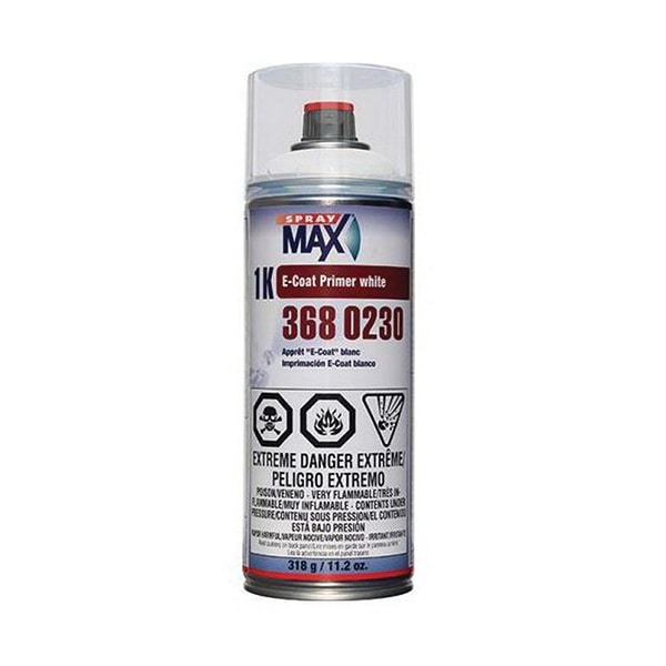 Spraymax, Peter Kwasny 1K E-Coat Primer- White, Can 3680230 | Zoro