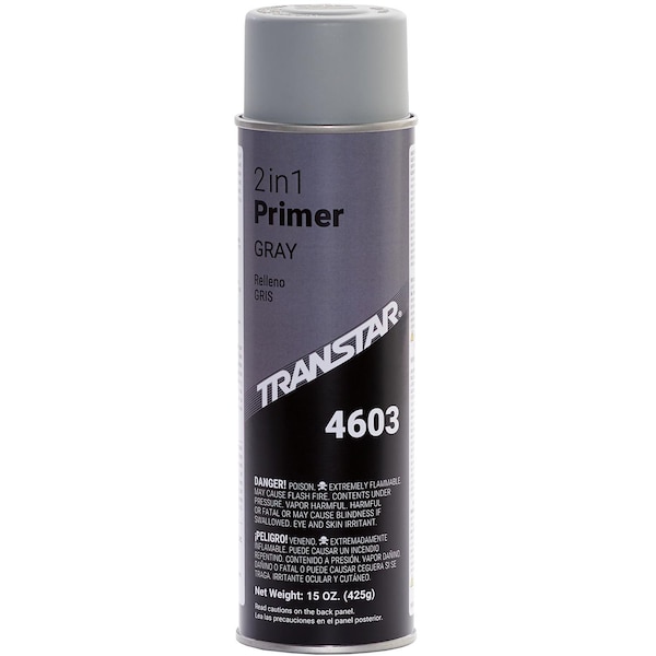 Transtar Autobody Technology 2 in 1 Primer, Aerosol, Light Grey, Can ...