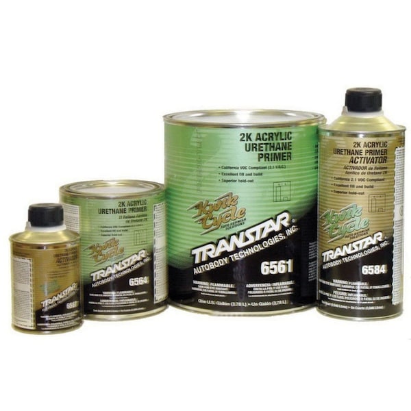 Transtar Autobody Technology 2K Acrylic Urethane Primer, Gray, Gallon ...