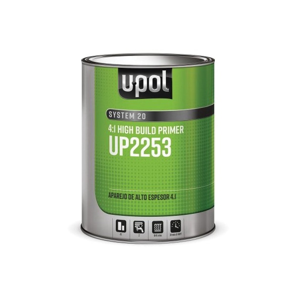U-Pol 4:1 HIGH BUILD PRIMER WHITE Liter UP2276 | Zoro