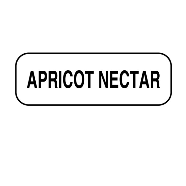 Nevs Apricot Nectar Label 1/2" x 1-1/2" DIET-101 | Zoro
