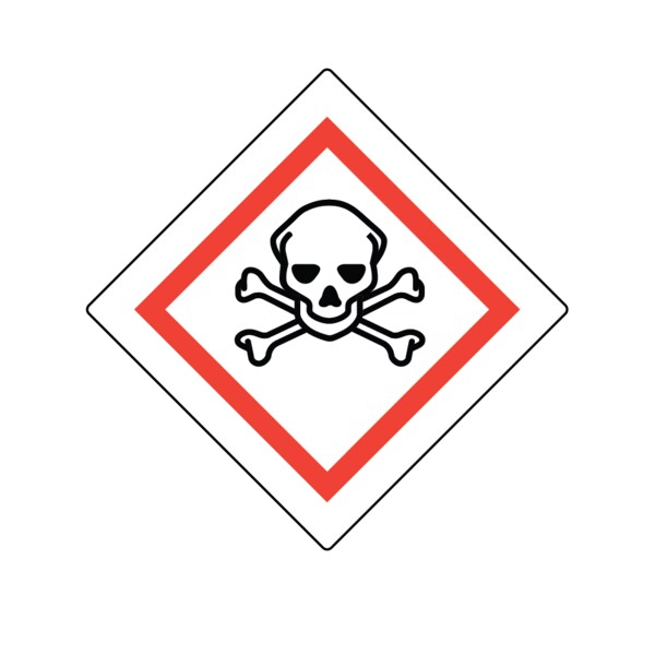 Nevs GHS Pictogram Label - Toxic 4" x 4" GHS-44-T | Zoro