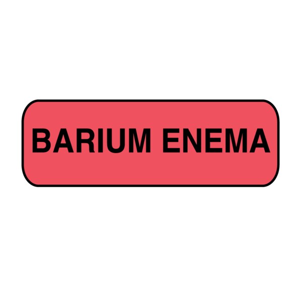Nevs Position Labels - Barium Enema 1/2" x 1-1/2" White w/Red & Black ...