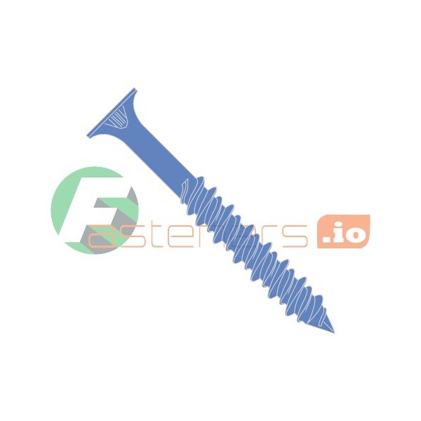 Newport Fasteners Concrete Screw, 3/16" Dia., Flat, 3 3/4 in L, Steel ...