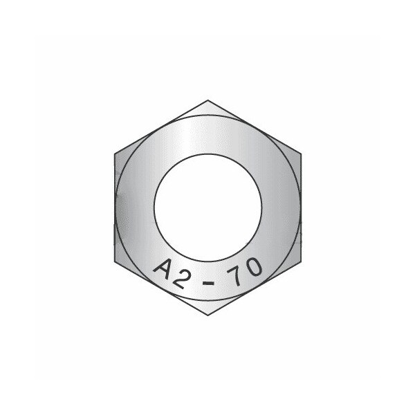 Newport Fasteners Hex Nut, M3-0.5, Stainless Steel, Not Graded, Plain ...