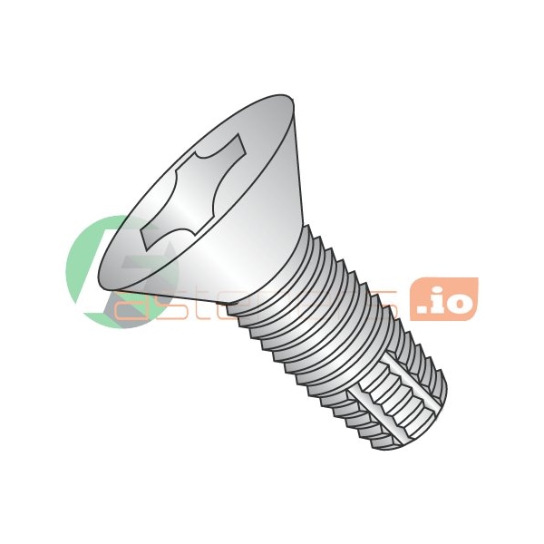 Newport Fasteners Thread Cutting Screw, #8-32 x 1 in, Stainless Steel ...
