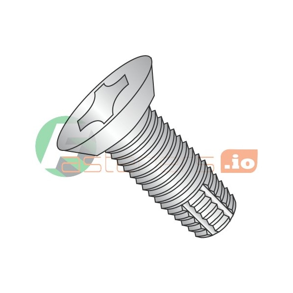 Newport Fasteners Thread Cutting Screw, #8-32 x 1/2 in, Stainless Steel ...