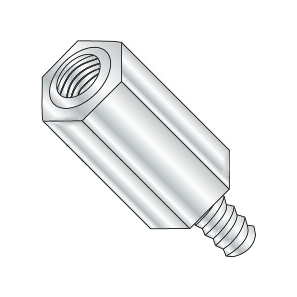Newport Fasteners Hex Standoff, #10-32 Thrd Sz, Aluminum Plain, 5/16 ...
