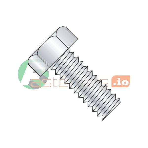 Newport Fasteners #6-32 x 7/8 in Slotted Hex Machine Screw, Zinc Plated ...